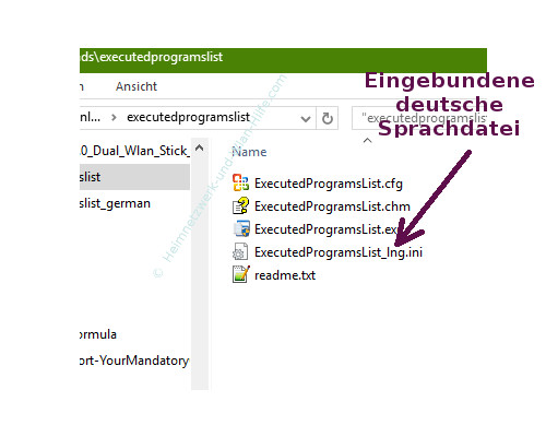 Executed Programs List Tutorial