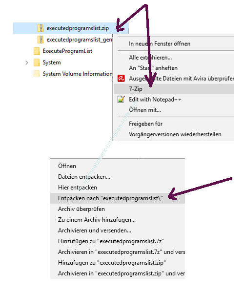 Executed Programs List Tutorial