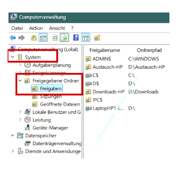 Zugriffe und Freigaben im Windows-Netzwerk überwachen und verwalten