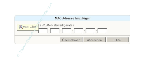 MAC-Filter in den WLAN-Router-Einstellungen konfigurieren! Beispiel ...