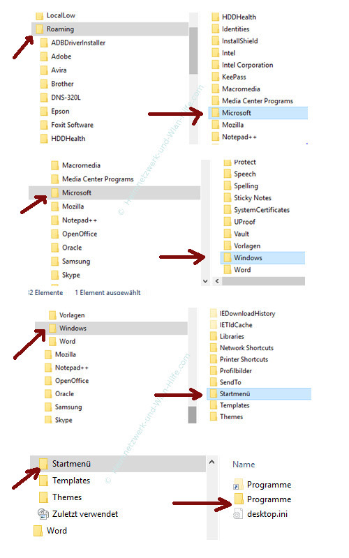 Eigene Programme im Windows 10 Startmenü einbinden