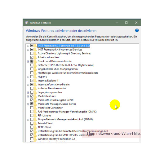 Weitere Features und Funktionen von Windows 10 freischalten