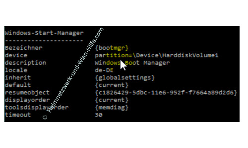 Das Windows 10 Bootmenü mit dem Bootmanager bcdedit konfigurieren
