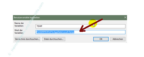 Temporäre Dateien unter Windows 10 finden und entfernen