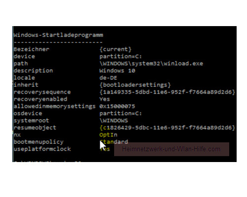 Das Windows 10 Bootmenü mit dem Bootmanager bcdedit konfigurieren